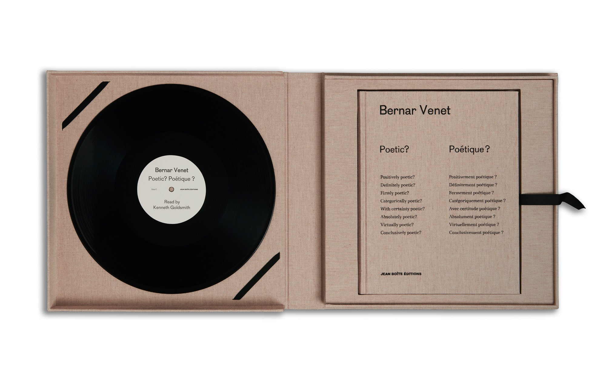 Bernar Venet - Limited Edition of 25 deluxe coffrets - Poetic? Poétiqu ...